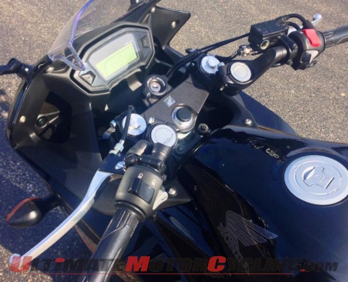HeliBars Honda CBR500R Handlebar Risers Produce Naked-Bike Comfort