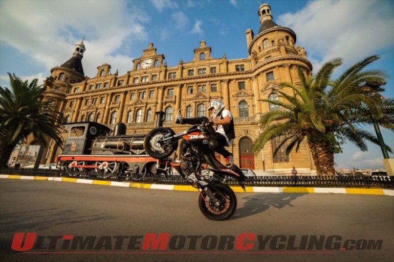 Rok Bagoros Stunts Istanbul Aboard KTM 200 Duke | Video